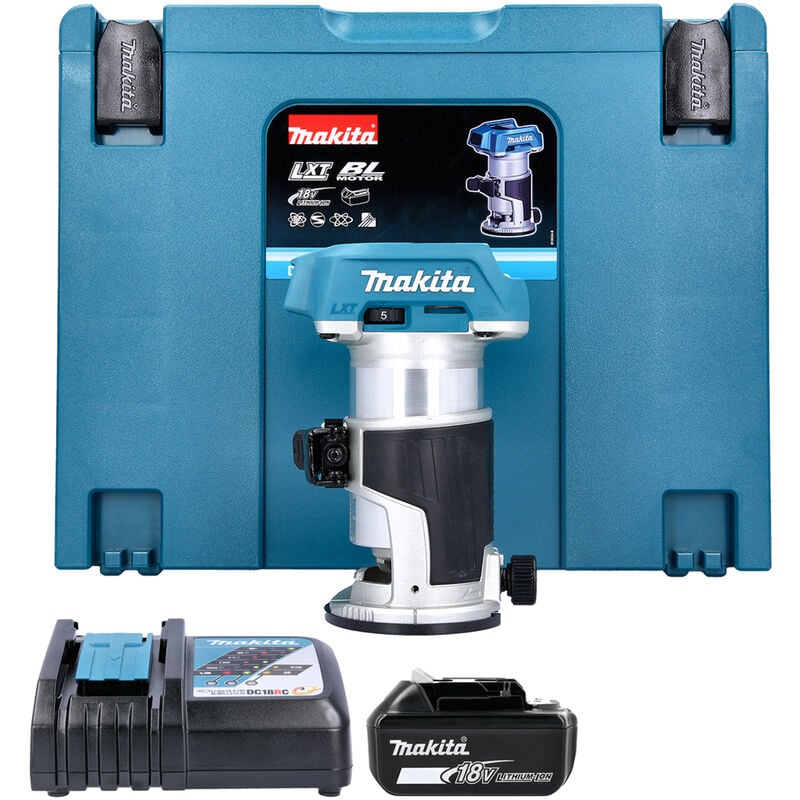 Drt50zj 18V Lxt Li-Ion Brushless Router / Trimmer With Makpac Case - Makita | Makita | Charger ...