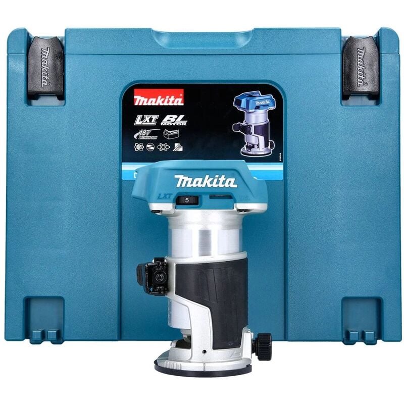 Makita - Drt50zj 18V Lxt Li-Ion Brushless Router / Trimmer With Makpac ...