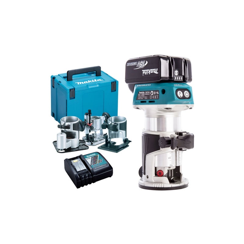 Drt50zj 18V Lxt Li-Ion Brushless Router / Trimmer With Makpac Case - Makita | Makita | Batteries ...