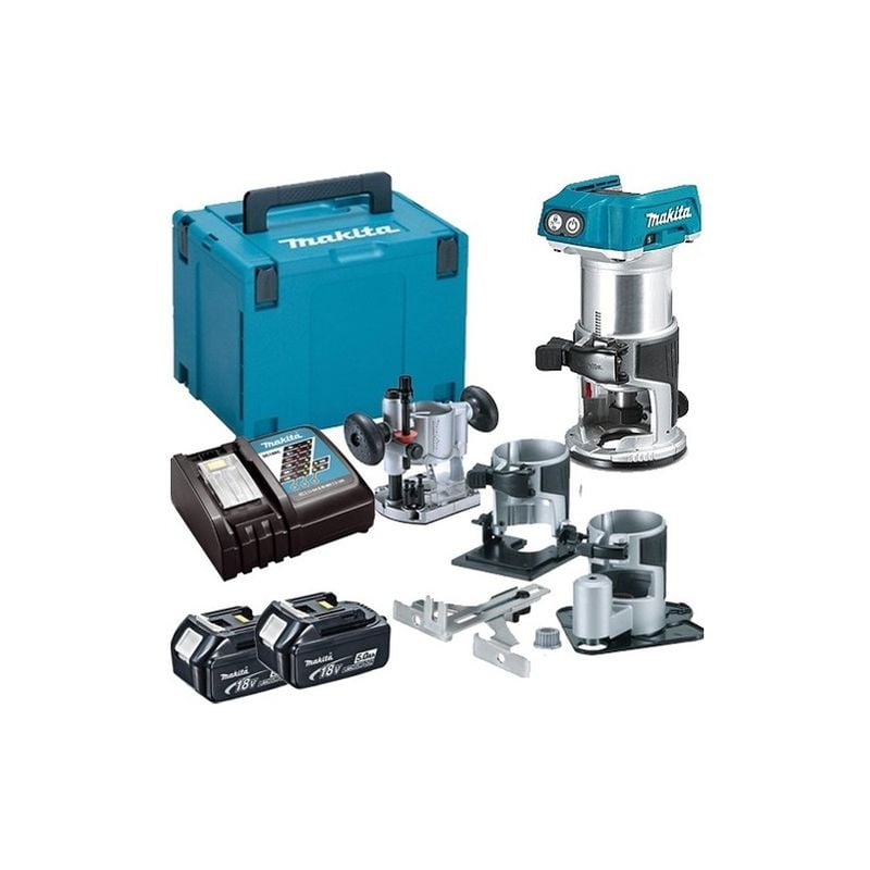 Makita - Drt50zj 18V Lxt Li-Ion Brushless Router/Trimmer With Makpac Case | Makita | Batteries ...