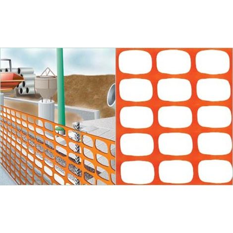 Malla naranja obra al mejor precio