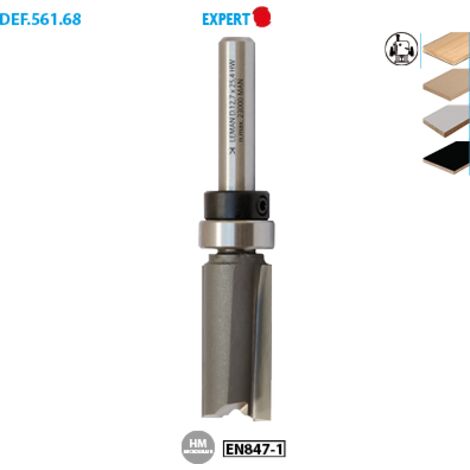 Fraise pour défonceuse, affleureuse et toupie