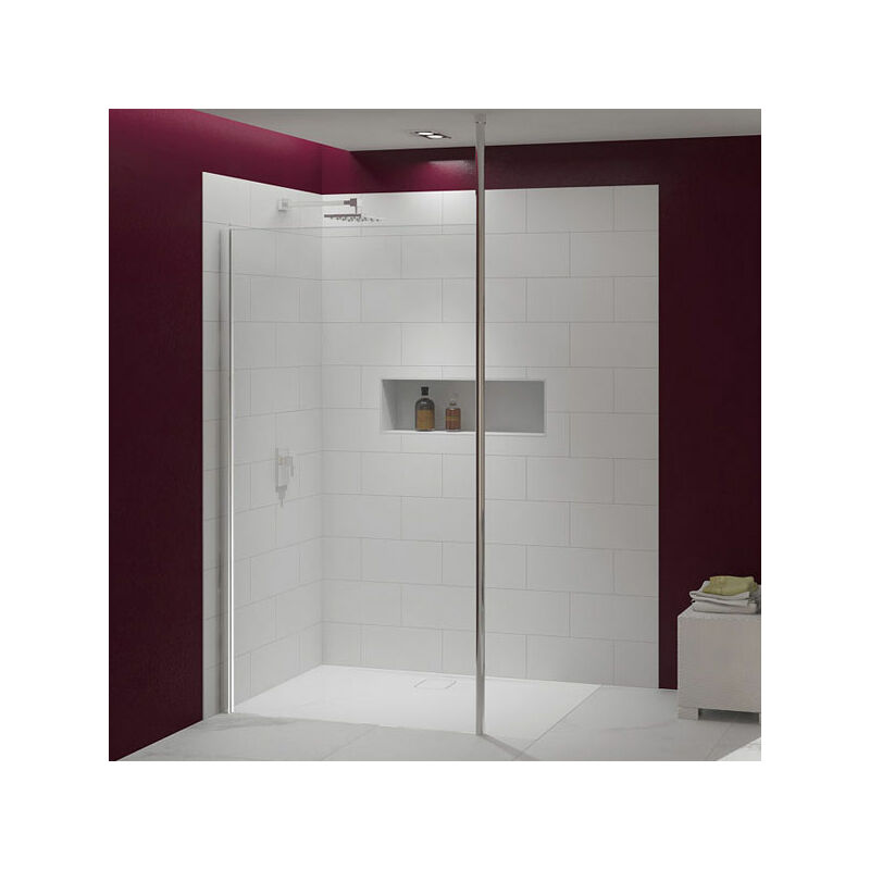 S8 Grid Wet Room Glass Panel 1200mm Wide 8mm Glass Orbit Orbit Us