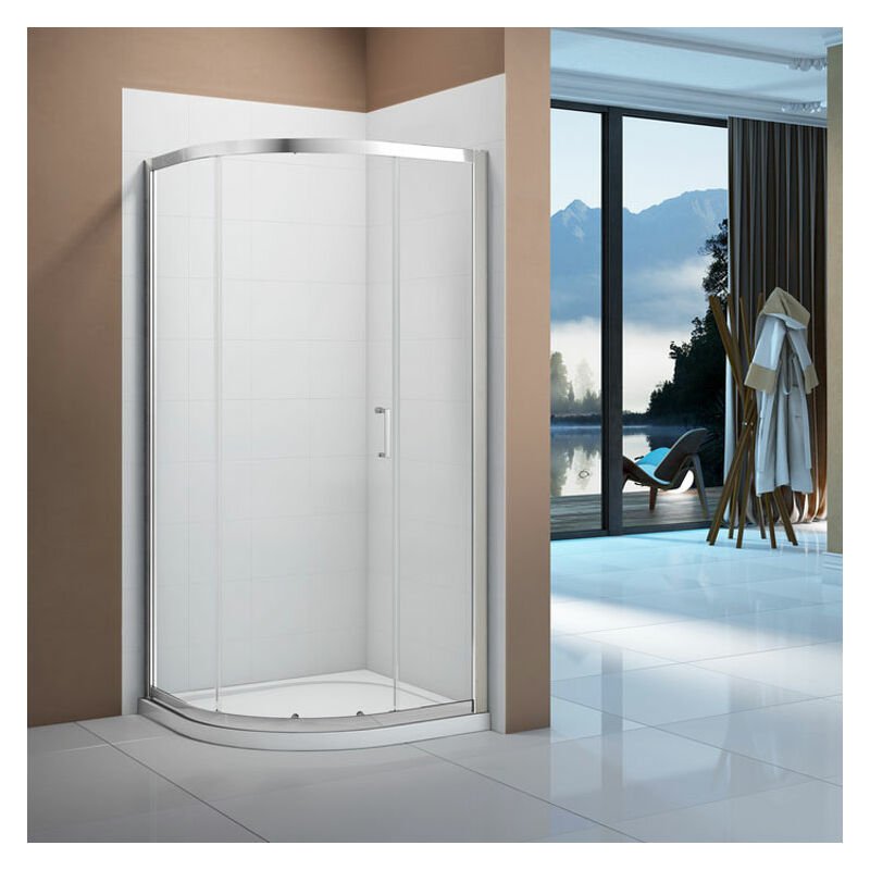 Merlyn - Vivid Boost 1-Door Offset Quadrant Shower Enclosure 1200Mm X ...