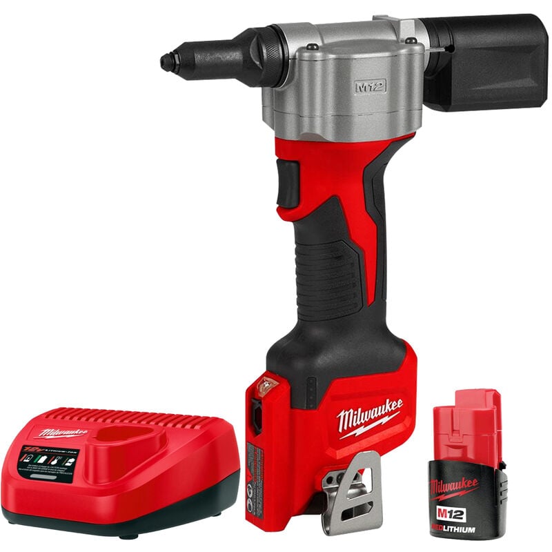 milwaukee m12bprt 0 12v m12 li ion pop rivet gun b | Milwaukee m12bprt ...