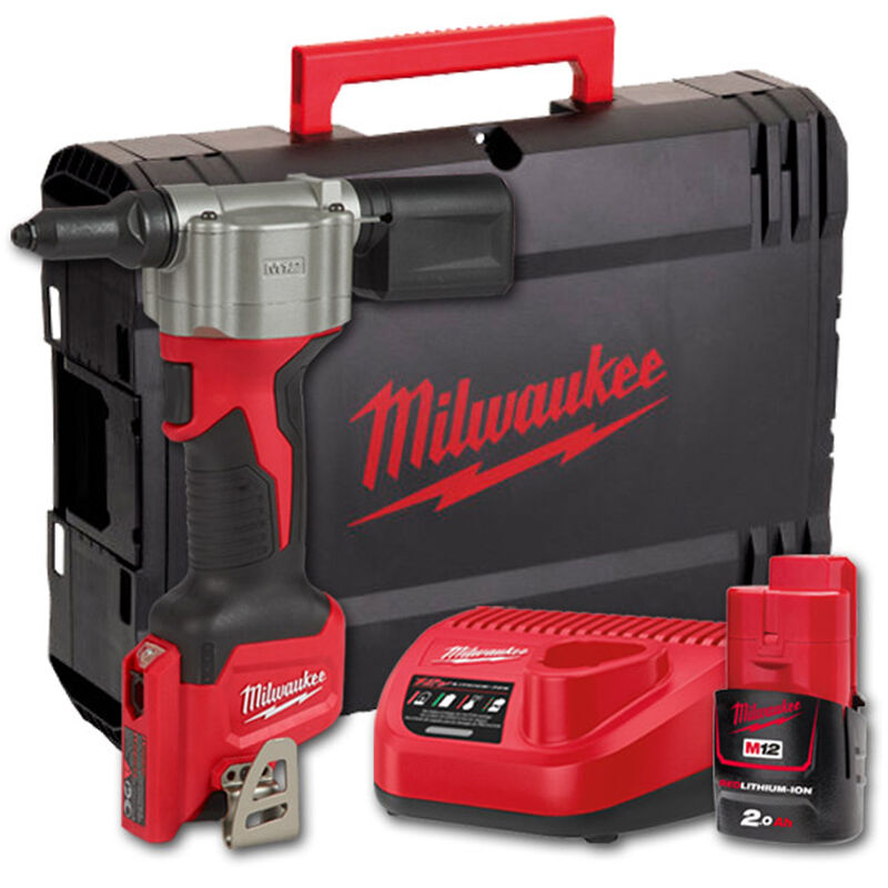 milwaukee m12bprt 0 12v m12 li ion pop rivet gun b | Milwaukee m12bprt ...