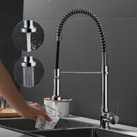 Single lever kitchen taps