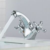 Monobloc basin taps
