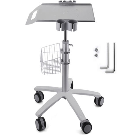 Mophorn 4 Tiers Lab Carts, Lab Utility Cart with 3 Drawers & 1 Top Tray ...