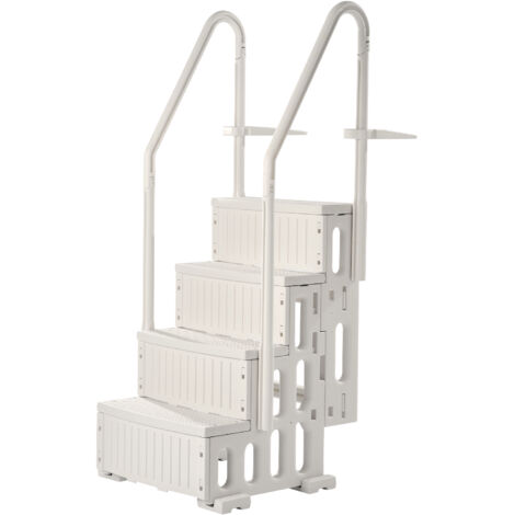 Mophorn Swimming Pool Ladder - 4-Step with Double Handrails, Non-slip ...