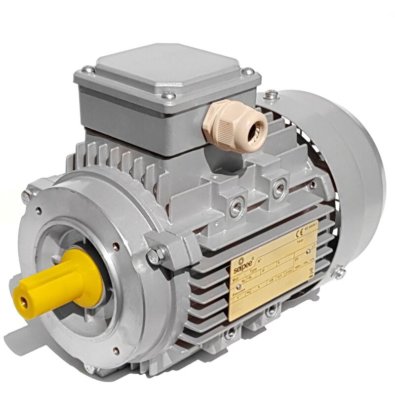 Motore Elettrico Monofase Hp 0,35 Kw 0,25 Giri 2800 Mec63 Flangiato B14 ...