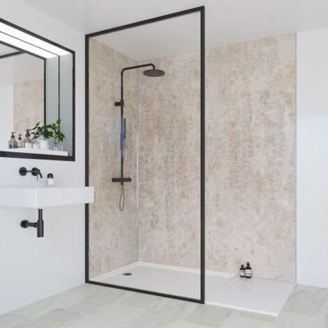 Multipanel Classic Cappuccino Stone 2400mm x 598mm Hydro-Lock Tongue ...