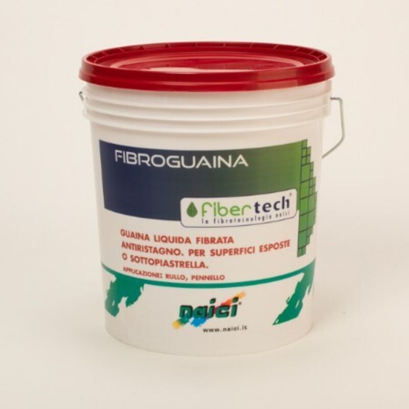 Guaina Liquida Monocomponente Fibrorinforzata Fibroguaina Rossa 5 Kg ...