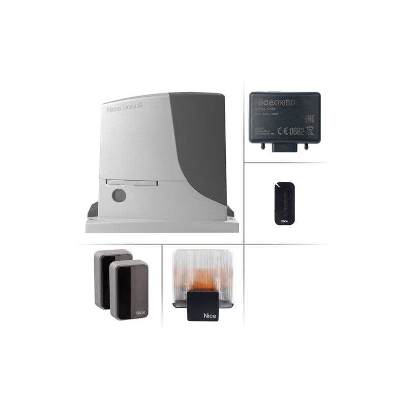 NICE Kit Automatisme de portail coulissant ROBUS 600 - RB600KCE