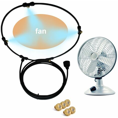 Outdoor misting fans