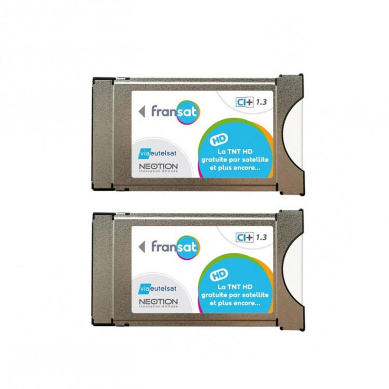 Pack de 2x MODULES PCMCIA FRANSAT CI+ Dernière Version 1.3 Carte PC6 ...