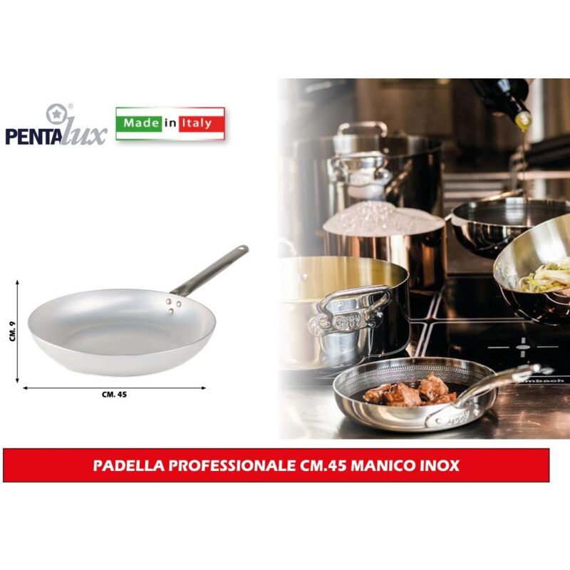 Padellone Professionale In Alluminio Puro Pentalux Ø 45 Cm | PENTALUX ...