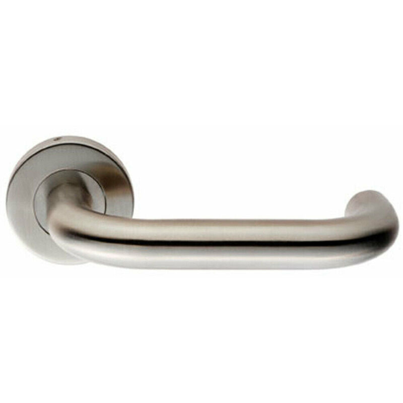 Loops - pair 19mm Round Bar Safety Handle on Round Rose Concealed Fix ...