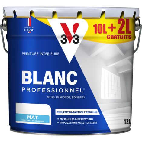 Peinture blanche mur et plafond
