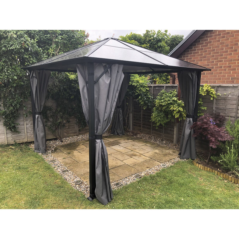 Glendale Vintage Grey Gazebo - 2.5M X 2.5M | Glendale | US