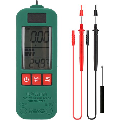 Multimètre numérique automatique anti-combustion avec alarme sonore LCD ...