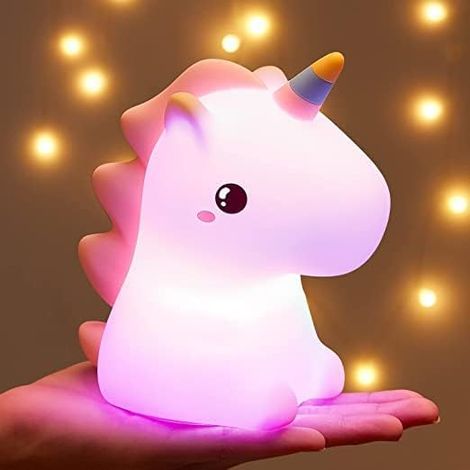 Veilleuse Licorne, 16 Couleurs Veilleuse Enfant Bébé LED , Veilleuse ...