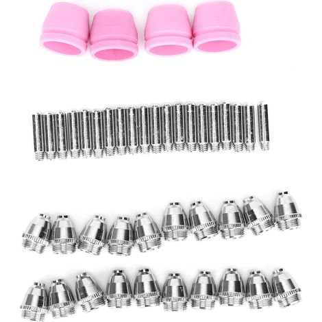 44 pièces accessoires torche plasma, buses et électrodes de rechange ...