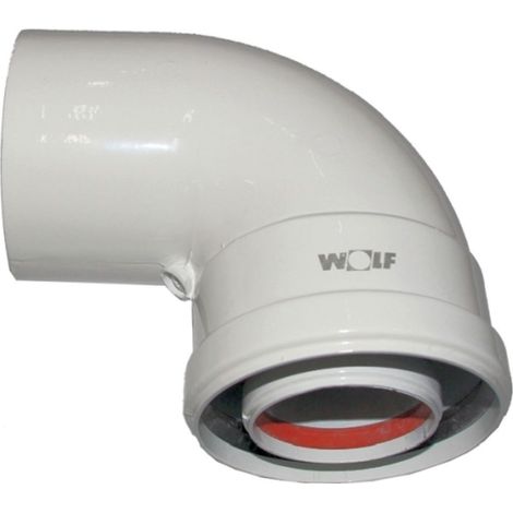 Coude Wolf LAF DN60/100 90Gr pour chaudière à condensation 2651243 ...