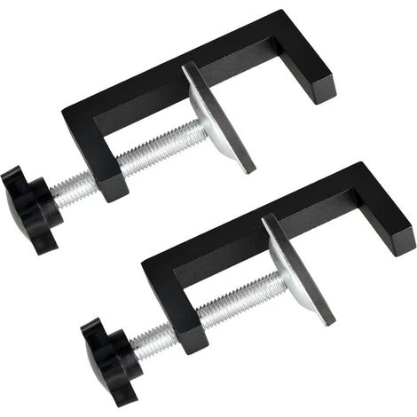 Adjustable table clamp for woodworking and repairs (Black)--BIEMMEDUE