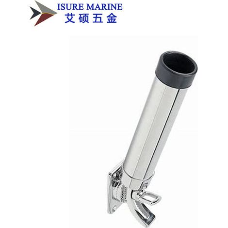 Marine fishing rod holder, flat and omnidirectionally rotatable, mobile ...