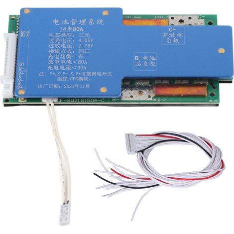 Plaque de protection batterie 80A contrôleur de charge lithium avec ...