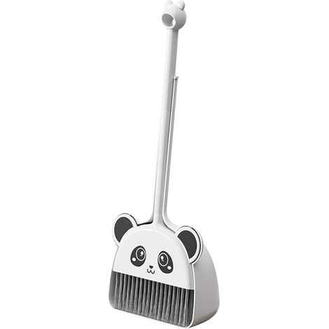 Kids Dustpan and Broom Set: Panda Toddler Sweeping Brush - Mini Dust ...
