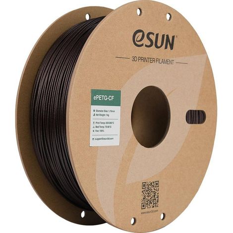 Filament imprimante 3D esun epetg-cf 1.75mm carbone renforcé 1kg