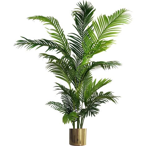 180cm Artificial Palm Tree Extra Large Gold Planter Premium