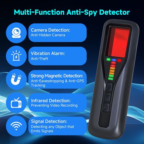 Détecteur Anti-Espion Multi-Fonction Radiofréquence RF Localisateur de ...