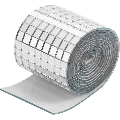HEALLILY 1 rouleau de mini carreaux carrés en verre auto-adhésifs ...