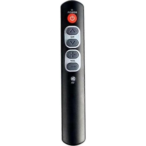 Smart Learning Remote Control TV Remote Control 6 Large Buttons for TV ...