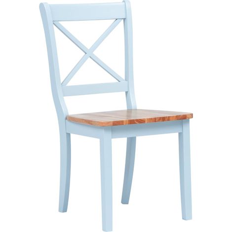Maison Exclusive - Chaises à manger lot de 6 gris et bois clair bois ...