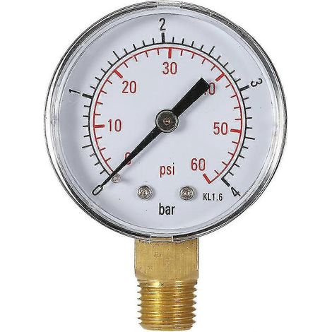 50 mm 060 psi 04 bar Poolfilter-Wasserdruckanzeige, hydraulisches ...