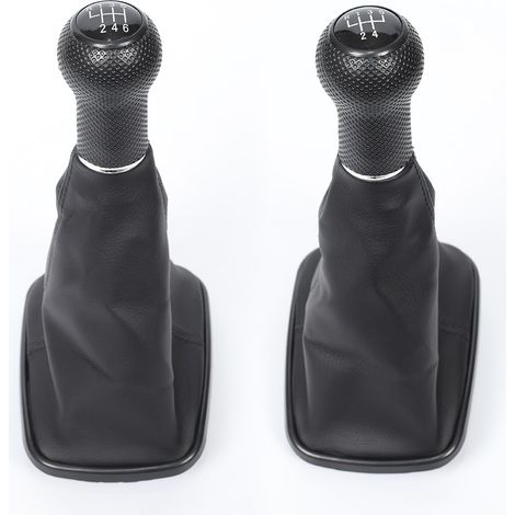 Suitable for Bora Golf 4: Black leather gearshift dust cover, gearshift ...