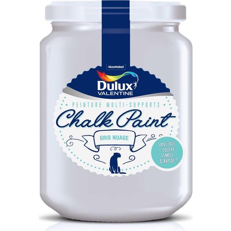 Peinture De Rénovation Chalk Paint Ultra Mat Gris Nuage 0,4 L - Dulux ...