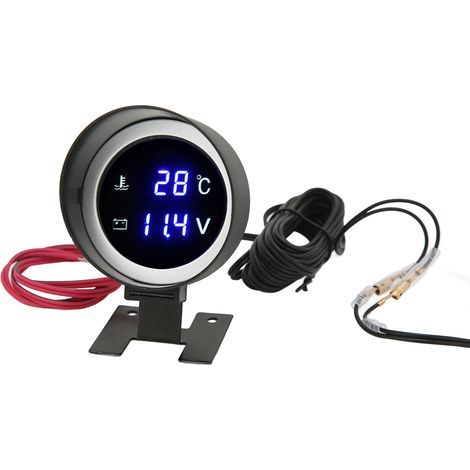 Digitales LED-Voltmeter für Wassertemperatur – Gleichspannung 9–36 V ...