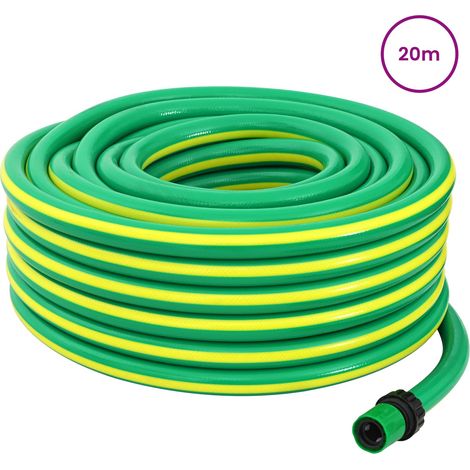 Maison Exclusive - Tubo da Giardino 5-Ply Verde e Giallo 1 / 2'' 20 m PVC
