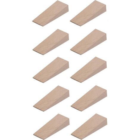 CSPARCV 10x Universal Wooden Wedges 12mm (55mm x 20mm) Furniture Door ...