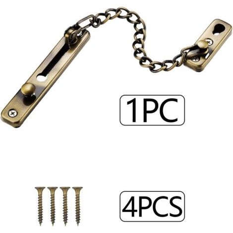 Security Door Chain Lock, Interior Door Lock, Stainless Steel Door ...