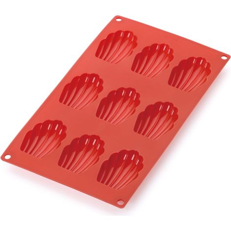 1 - Moule Pâtisserie - Silicone Platine - 9 Cavités Madeleines ...
