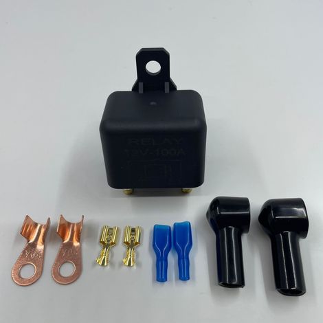 100A automotive relay, compact design, high starting current, normally ...