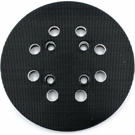 Largeight – 125 mm sanding pad – Medium hardness – 8 holes for Bosch ...