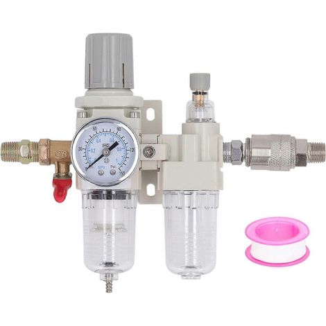 Luftkompressor-Filterdruckregler mit 1/4-Zoll-NPT-Einlass, Öl-Wasser ...