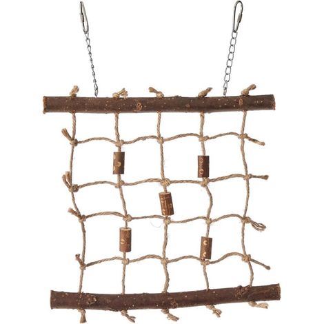 Animal Domestique Ting Corde Natural Living Mur d'escalade Jouet pour ...